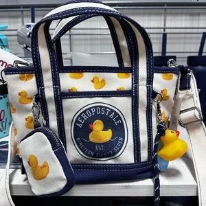 Aeropostale | Bags | Aero Aeropostale Rubber Duckie Duck Mini Tote Bag ...